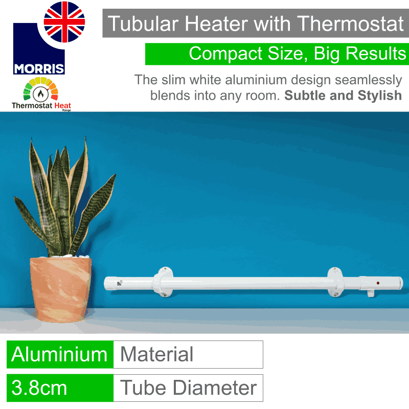 Morris 2ft Tubular Heater with Thermostat | Tube Heater 2ft ...