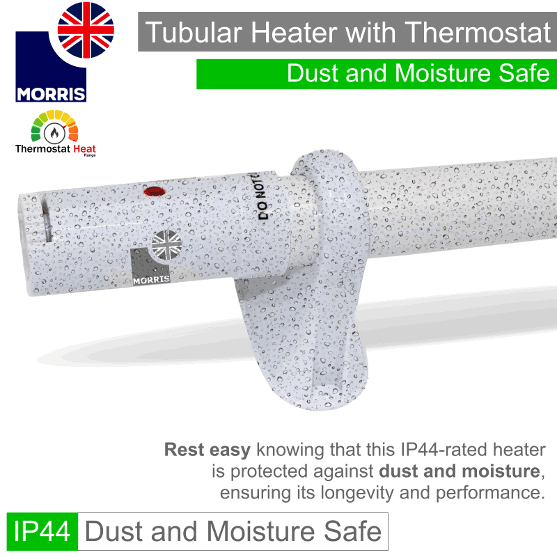 Morris 2ft Tubular Heater with Thermostat | Tube Heater 2ft ...