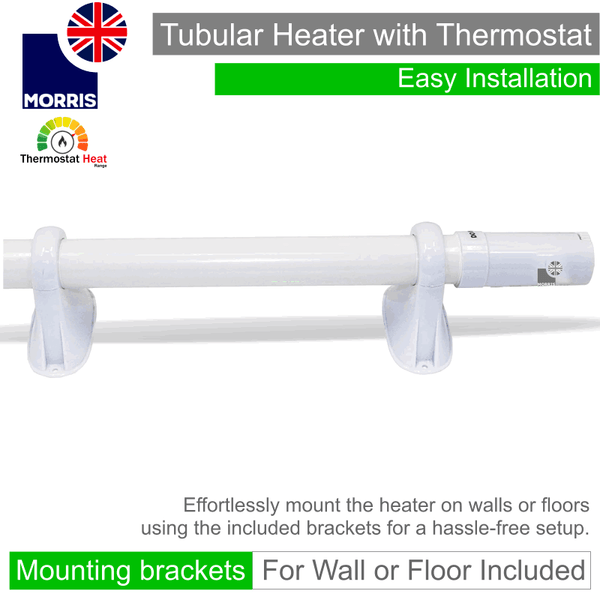 Morris 2ft Tubular Heater with Thermostat | Tube Heater 2ft ...