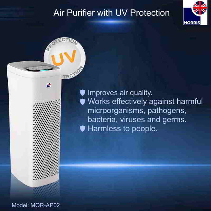 Morris Air Purifier for Dust | HEPA Filter Air Purifier | MorrisDirect ...